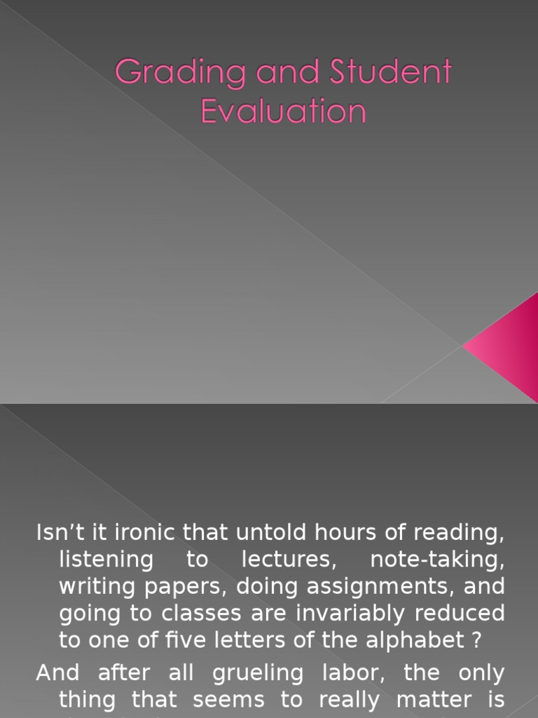 Grading and Student Evaluation | PDF | Test (Assessment) | Educational ...
