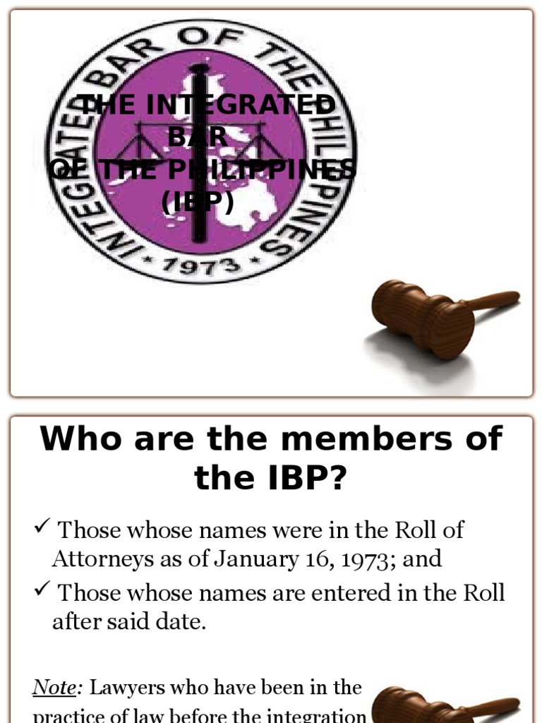The Integrated BAR of The Philippines (IBP) | PDF | By Law | Lawyer