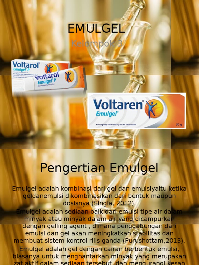 EMULGEL | PDF | Kesehatan Holistik | Teknologi & Rekayasa