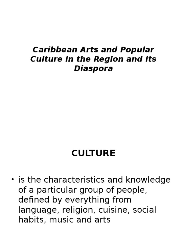 Caribbean Arts & Culture Insights | PDF