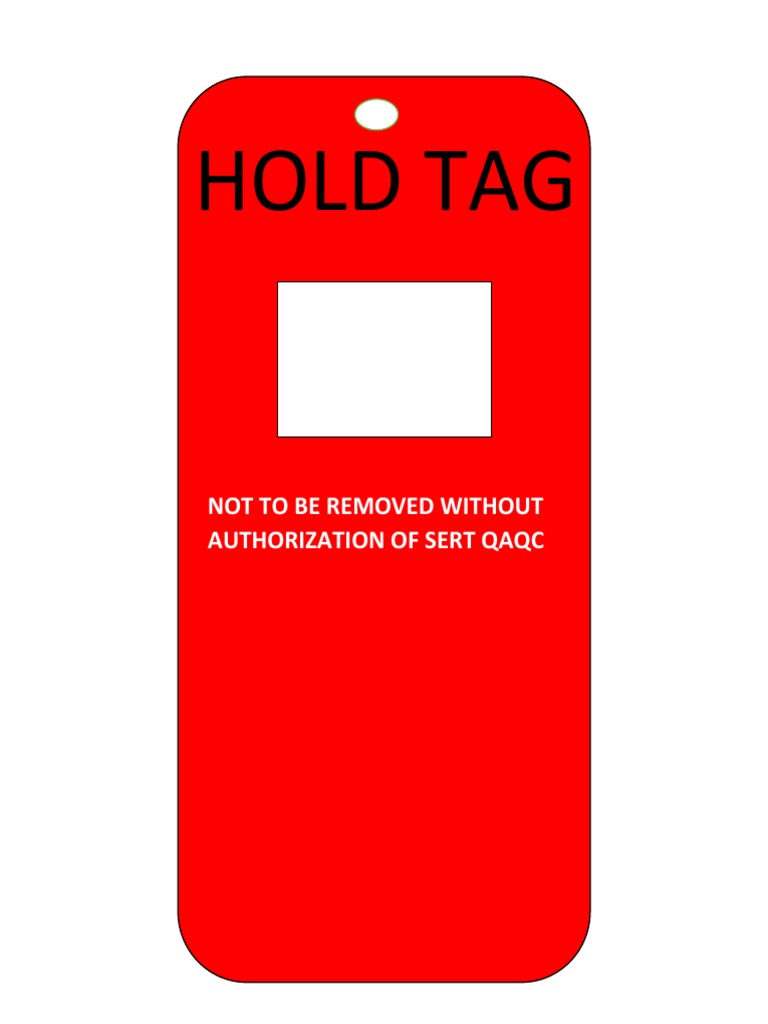 Hold Tag Authorization Guidelines | PDF