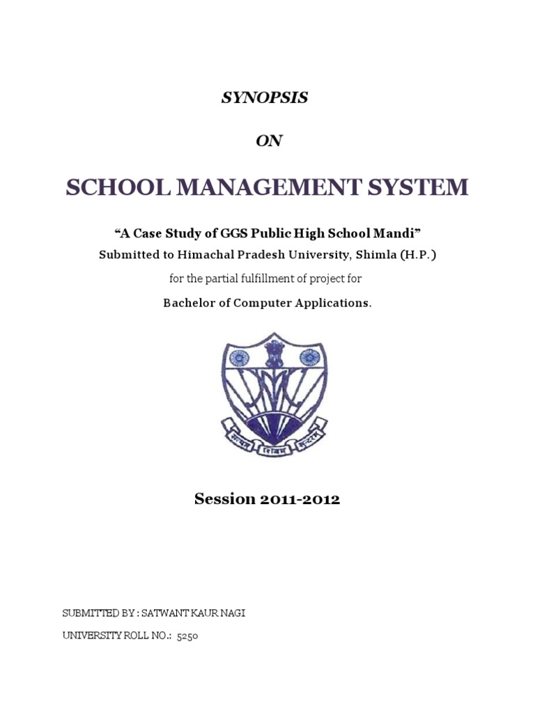 School Management SystemSYNSS | PDF | Microsoft Windows | Software