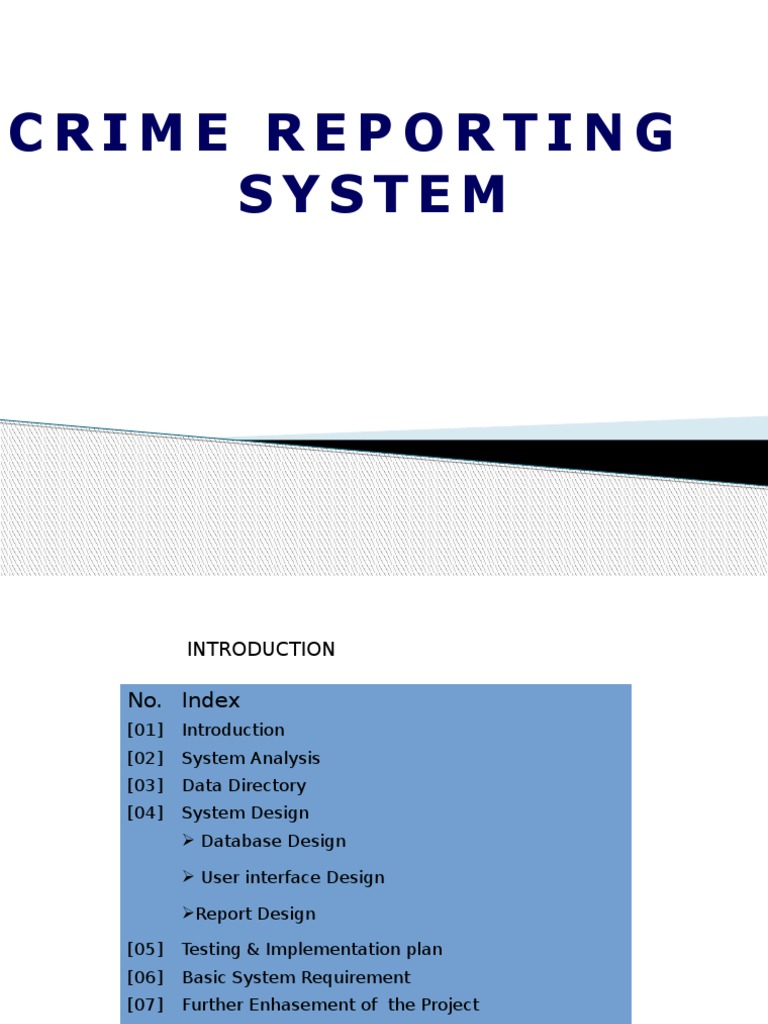 Crime Reporting System.pptx | Php | Web Server