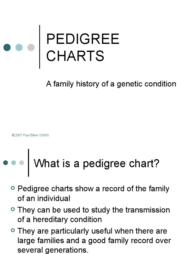 Pedigree Charts | PDF | Dominance (Genetics) | Blood Type