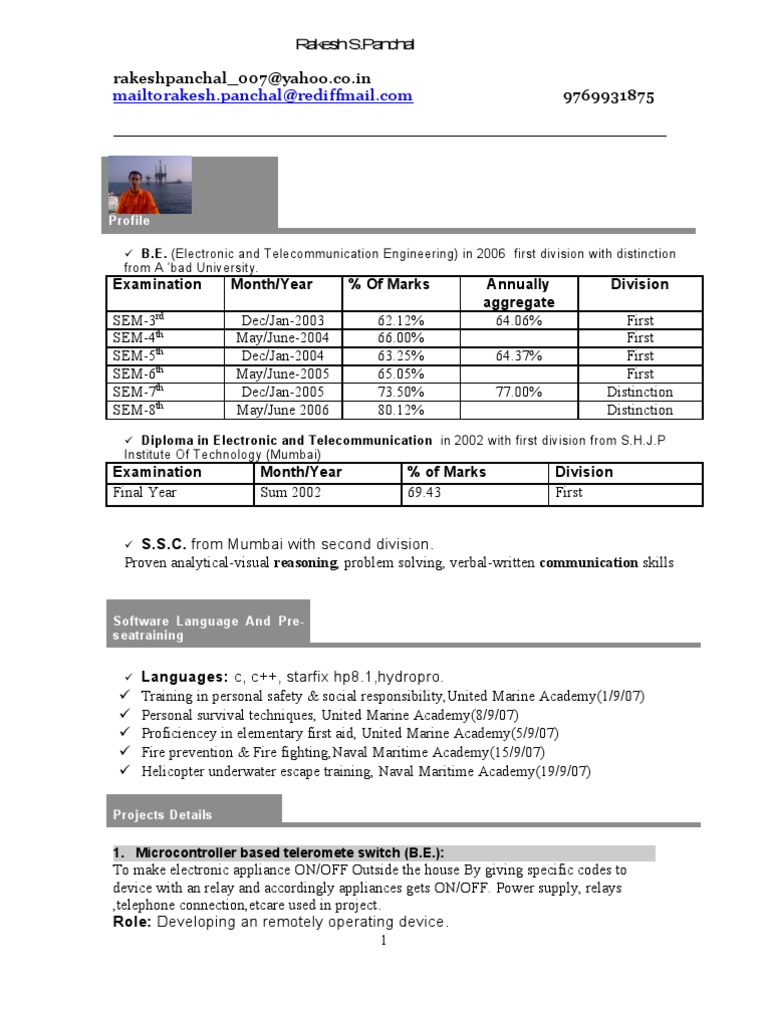 Rakesh CV | Download Free PDF | Engineering