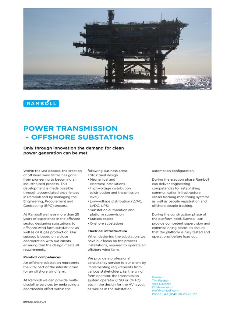 Offshore Substation Design & Installation | PDF | Electrical Substation ...