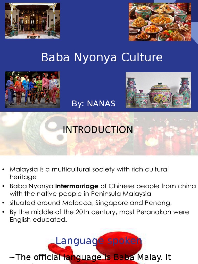 Baba Nyonya Culture | PDF | Foreign Language Studies