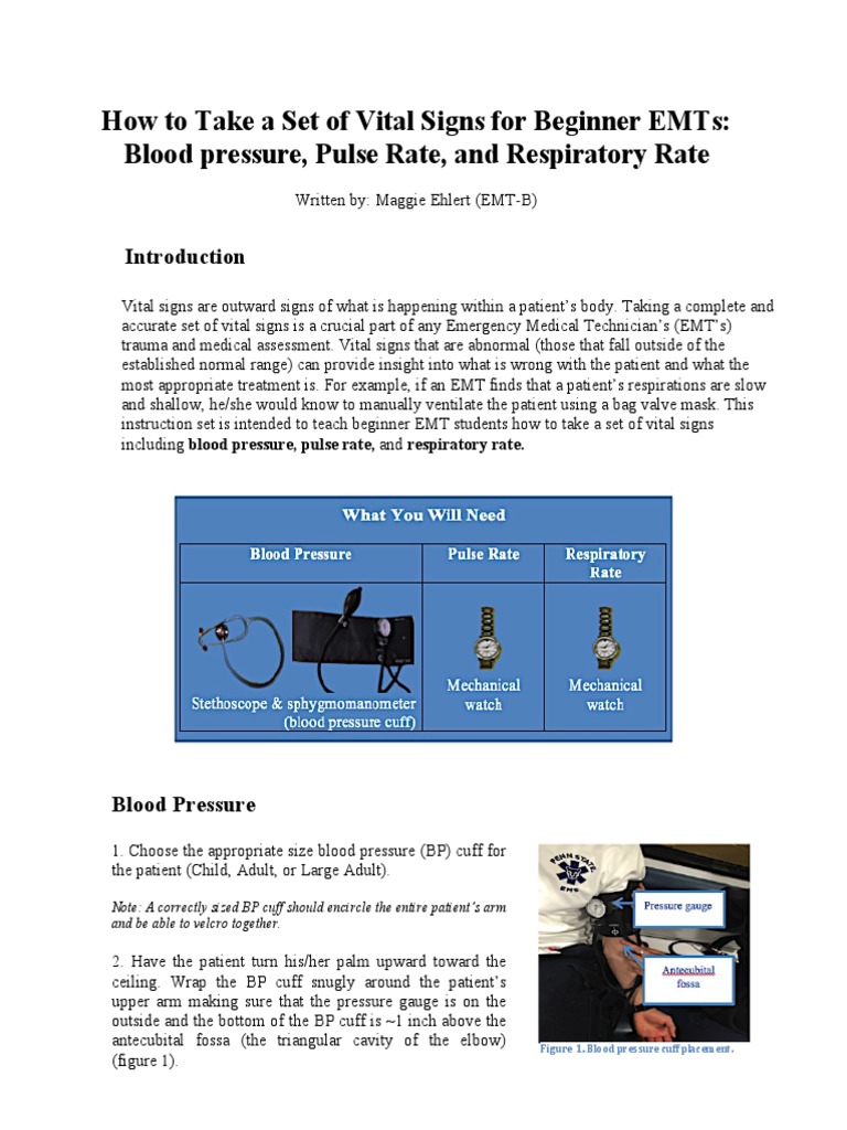 Instructions Set - Final | PDF | Pulse | Blood Pressure