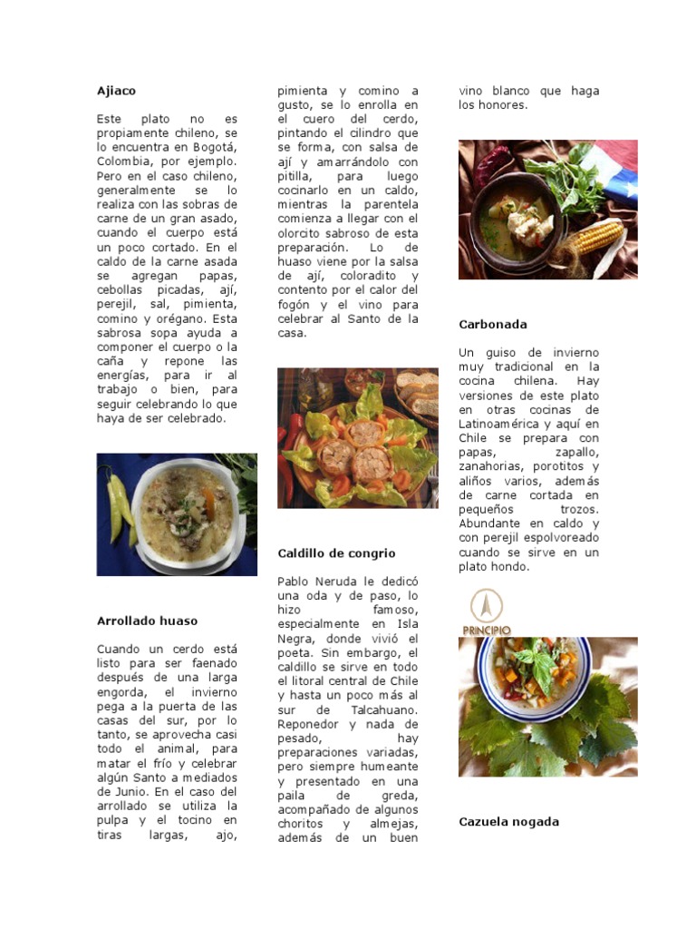 Ajiaco | PDF | ensalada | Cocina
