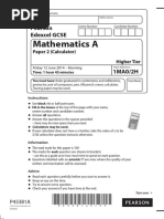 AQA GCSE Combined Science Equation Sheet | PDF | Mass | Force
