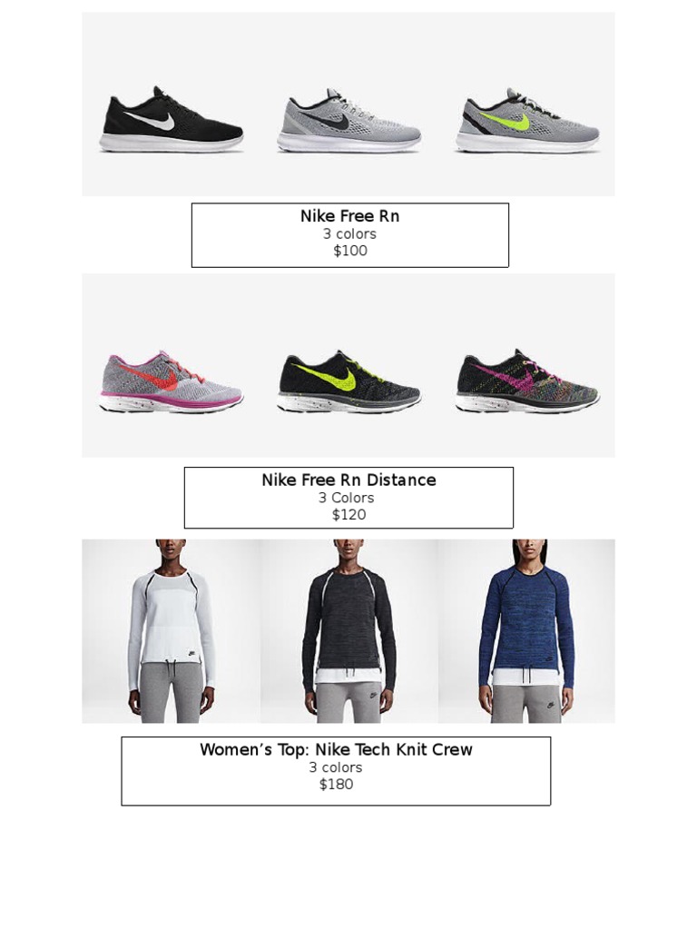 Nike Free RN & Tech Knit Crew Overview | PDF | Teaching Methods & Materials