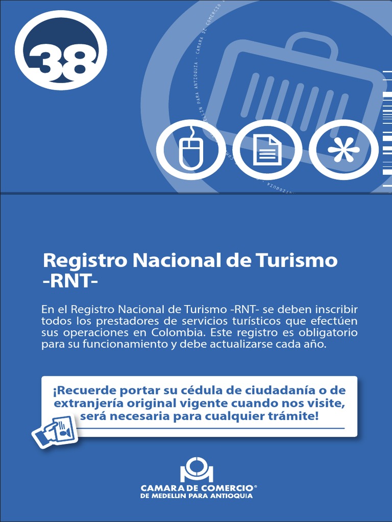 Guía 38. Registro Nacional de Turismo - RNT | PDF | Turismo | Arrendamiento