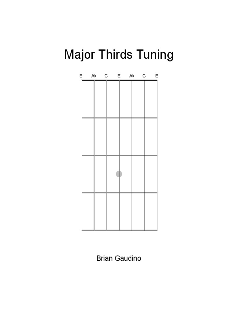 Thirds Guitar | PDF | Scale (Music) | Chord (Music)