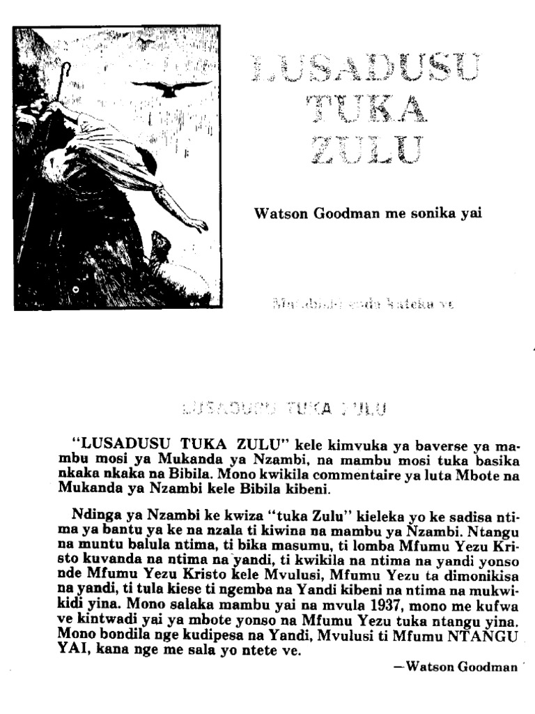 Kituba Bible - Help From Above | PDF