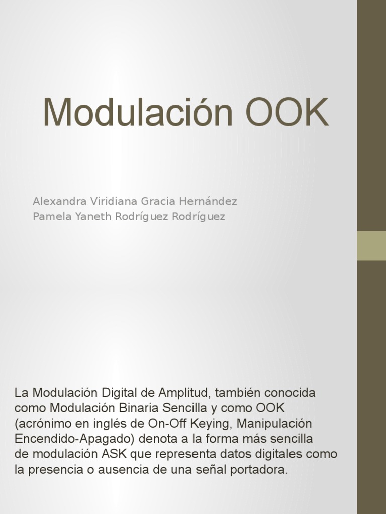 Modulación OOK | PDF