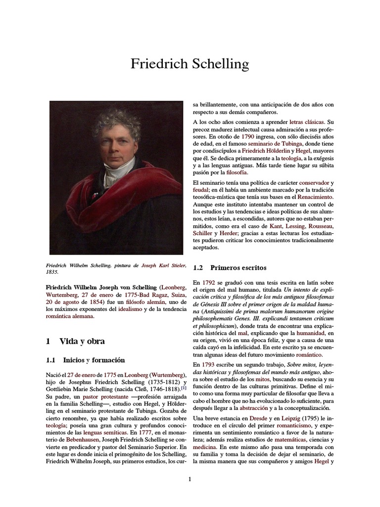 Friedrich Schelling | PDF | Epistemología | Metafísica