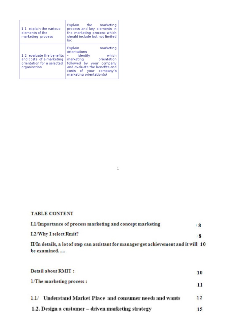 RMIT Assignment On Marketing | PDF | Customer Relationship Management ...