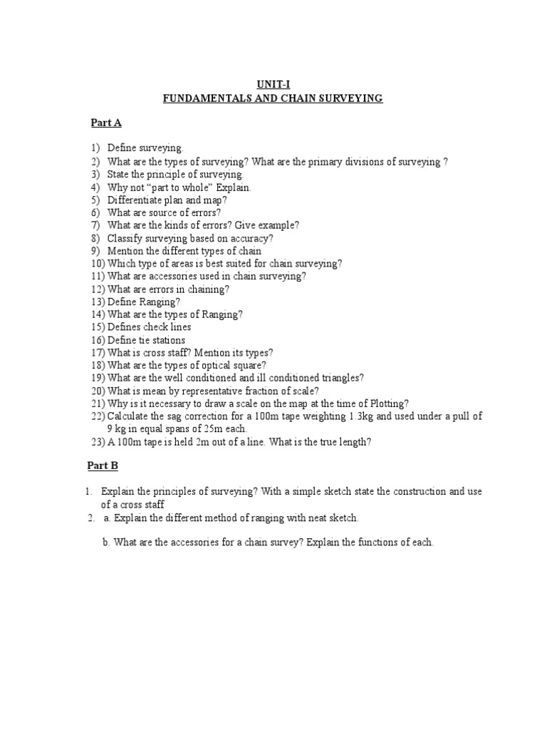 QB - Survey | Download Free PDF | Surveying | Scientific Observation