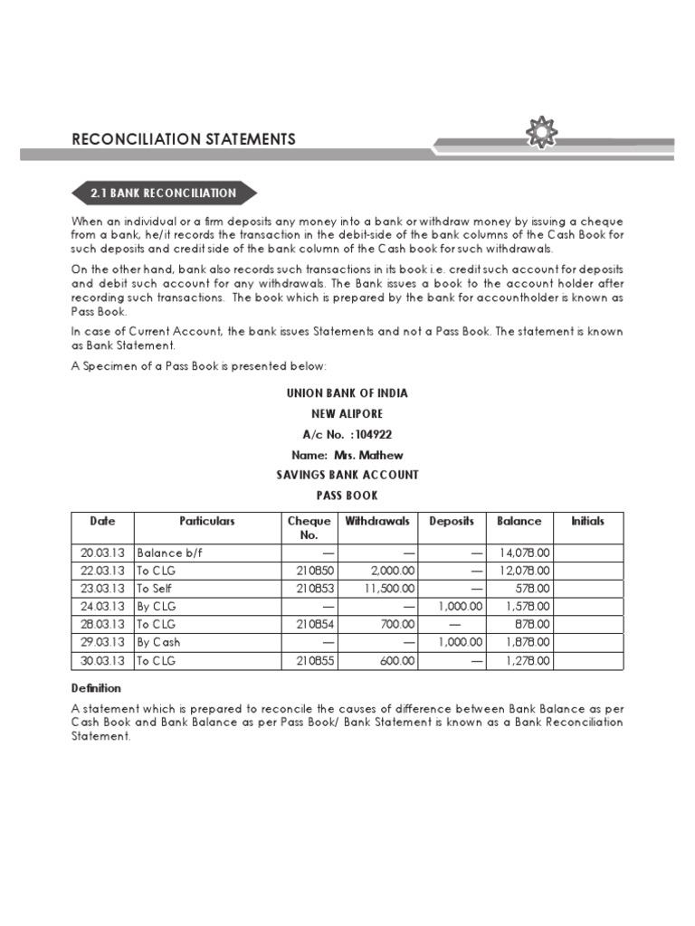 BRS Full Chapter | PDF | Bookkeeping | Debits And Credits