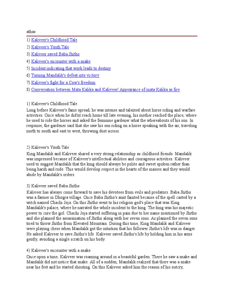 Baba Kaliveer Ji Ka Itihaas | PDF