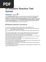 SRT Practice Set - 1 | PDF