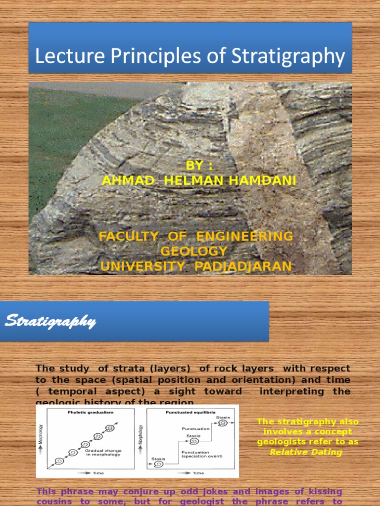 Stratigraphic Principles: Understanding the Spatial and Temporal ...