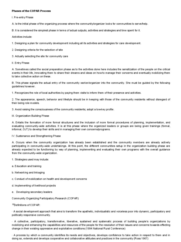 Phases of The COPAR Process | PDF | Breastfeeding | Breast Milk