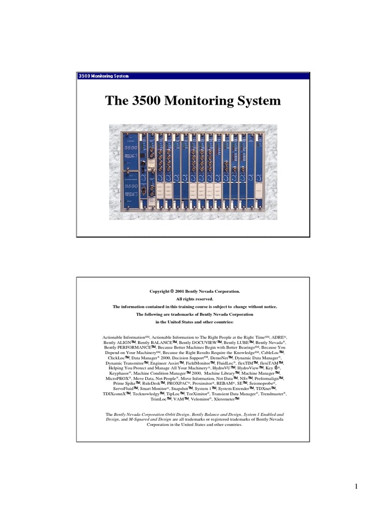 3500 Monitoring System | PDF | Computer Monitor | Computer Architecture