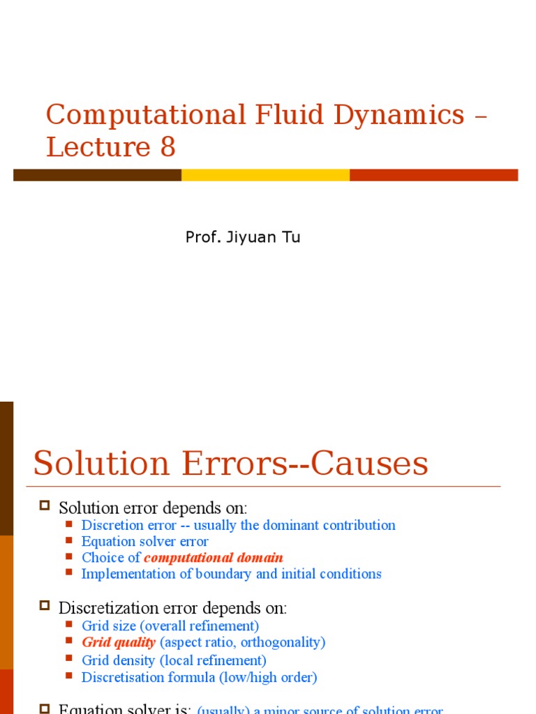 CFD Errors and Solutions | PDF | Computational Fluid Dynamics | Mathematical Analysis