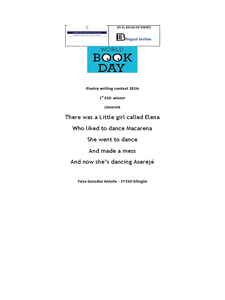 2016 Poetry Contest Winner Limerick | PDF