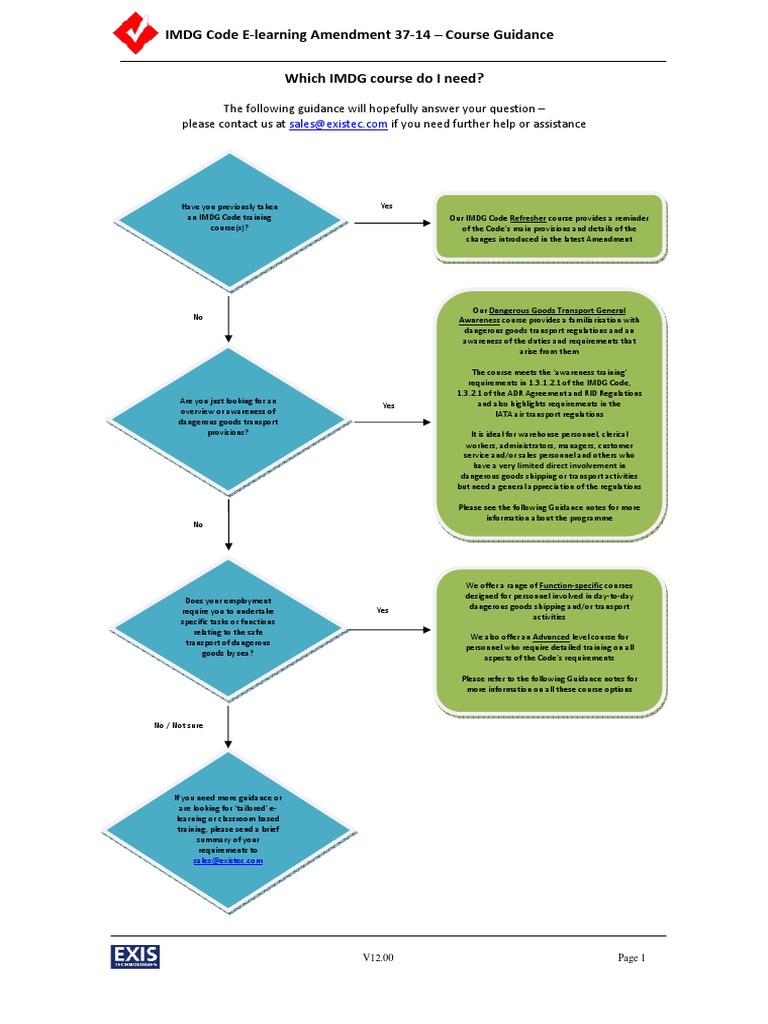 Imdg Code E-Learning Training Guidance | Download Free PDF | Dangerous Goods | Business