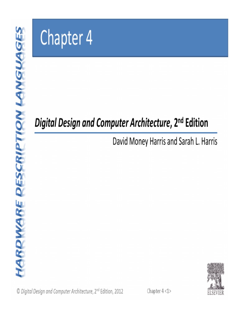 DDCA Ch4 VHDL | PDF | Hardware Description Language | Vhdl