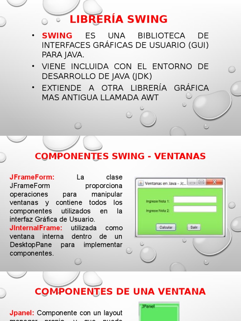 Librería Swing | Ventana (informática) | Java (lenguaje de programación ...