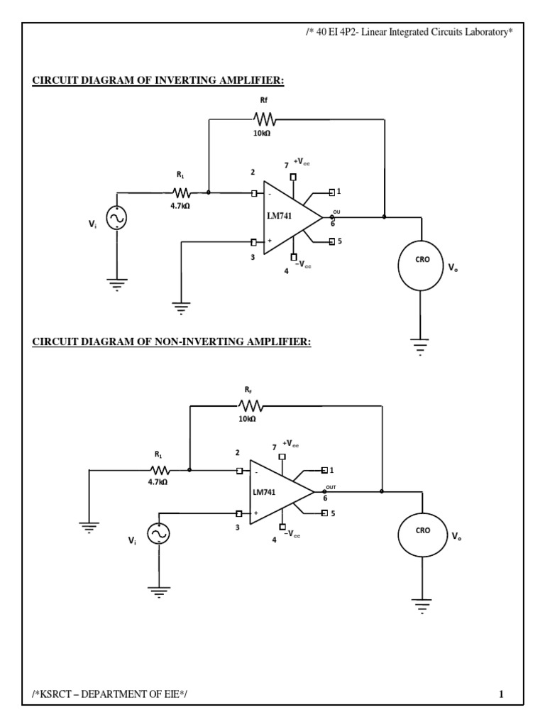 40 Ei 4p2-Lic Lab Manual | PDF | Operational Amplifier | Amplifier 40 Ei 4p2-Lic Lab Manual | PDF | Operational Amplifier | Amplifier
