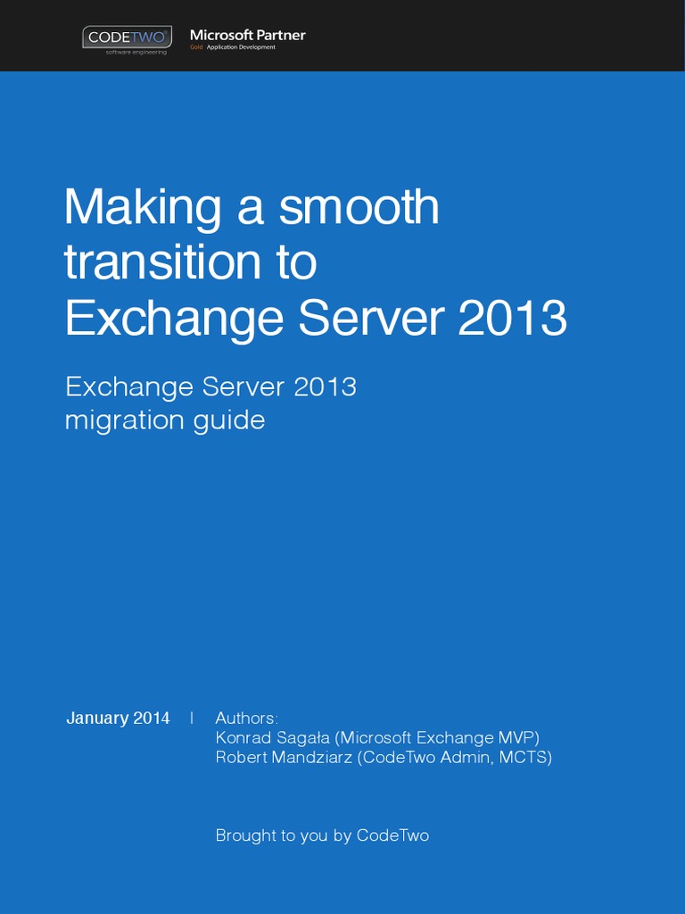 Exchange 2013 Migration Guide by Codetwo | PDF | Office 365 | Active ...