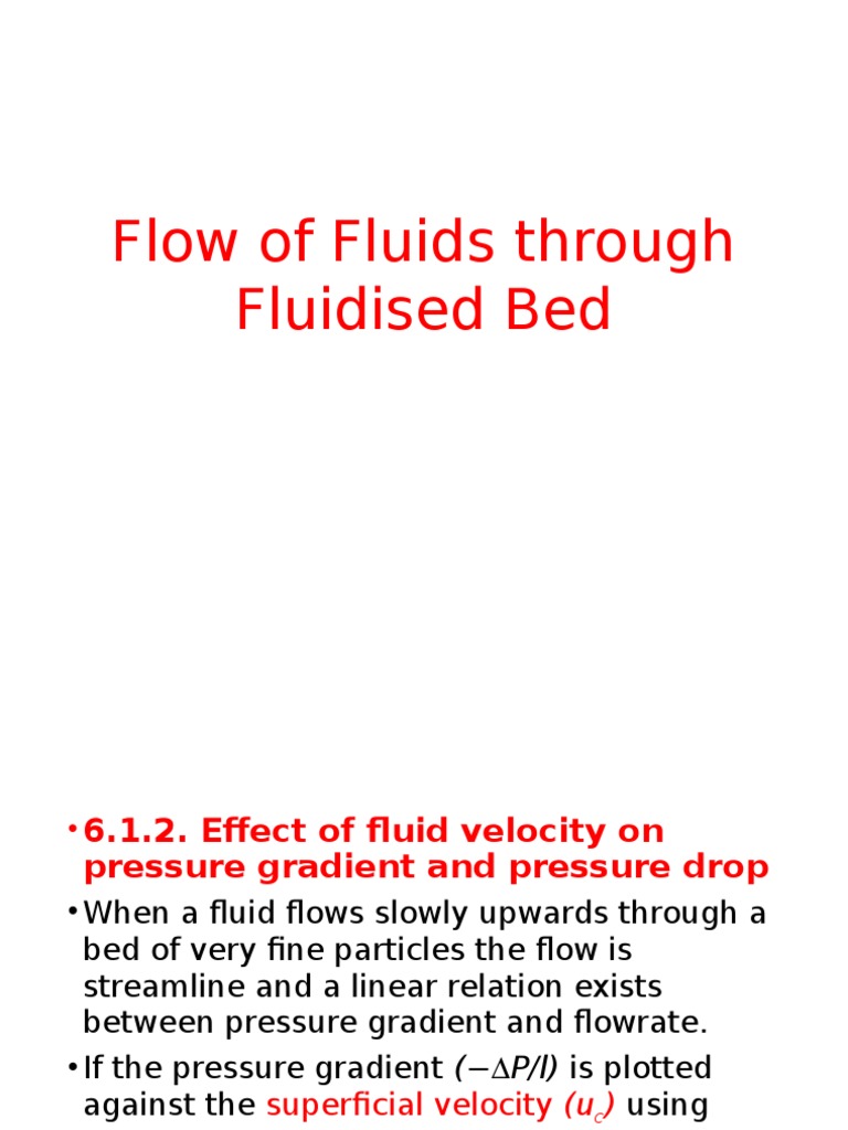 Flow of Fluids through Fluidised Bed | PDF | Reynolds Number | Fluid Dynamics