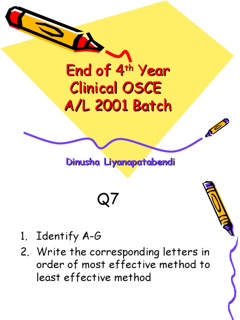 Clinical OSCE With Answers | PDF | Birth Control | Combined Oral ...