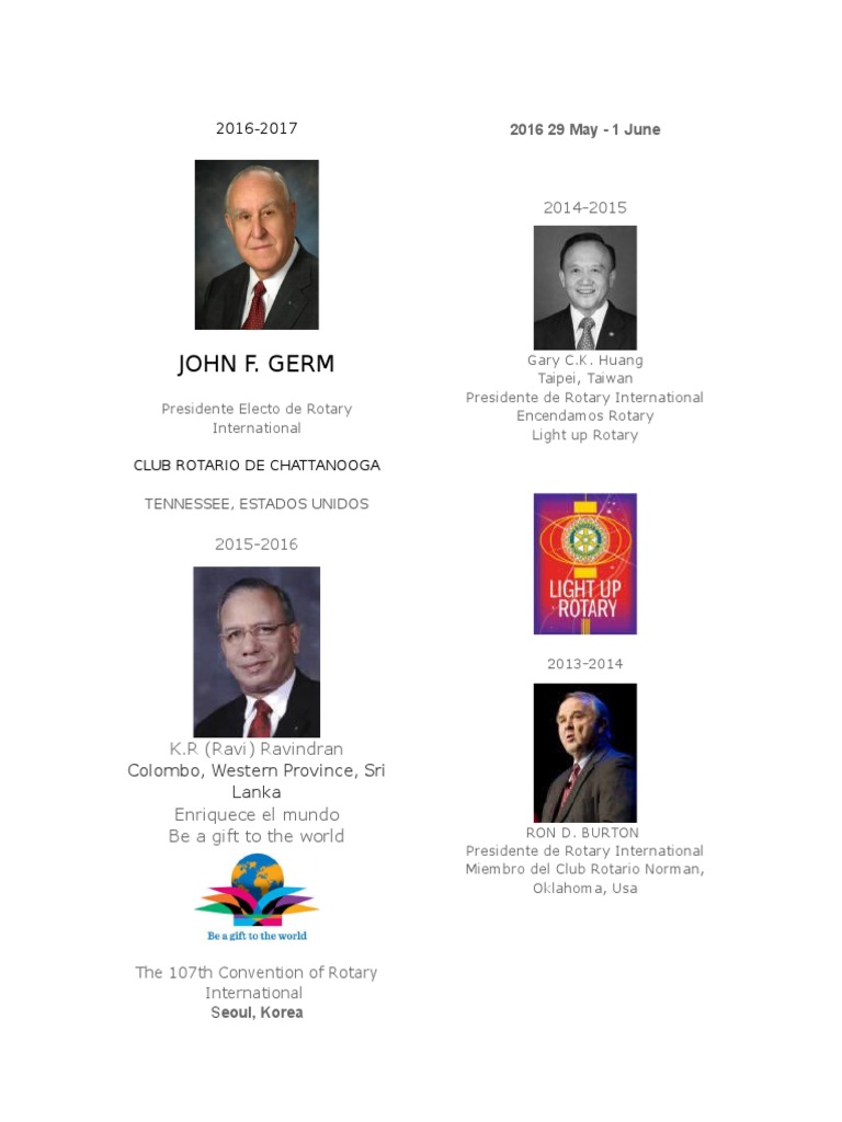 Presidentes de Rotary International | PDF