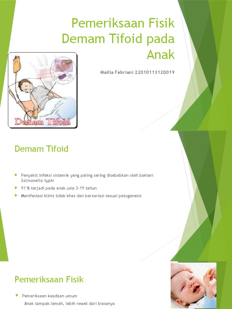 Pemeriksaan Fisik Demam Tifoid Pada Anak | PDF | Gaya Hidup