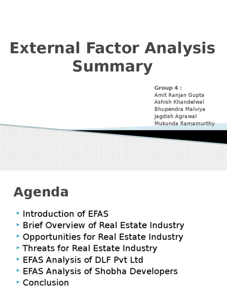 External Factor Analysis: Group 4 | PDF | Investing | Foreign Direct ...