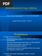Pemeriksaan GFR: Panduan Lengkap | PDF