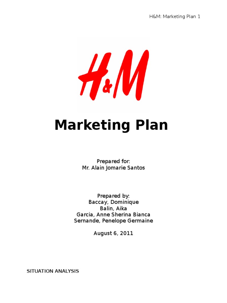 H&M Marketing Strategy Overview | PDF | H&M | Fashion