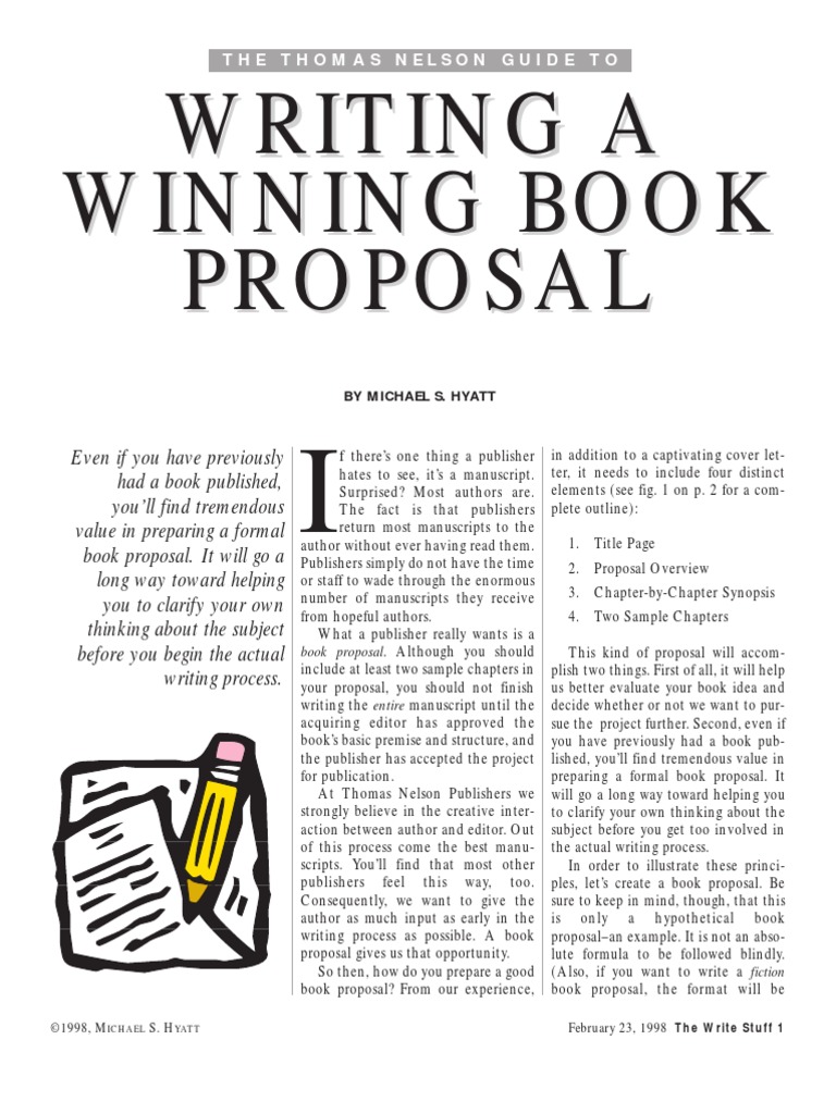 How To Write A Winning Book Proposal | PDF | Books | Publishing