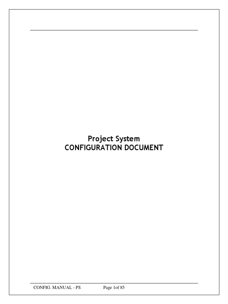 Sap Ps Configuration Guide PDF | PDF | Computers