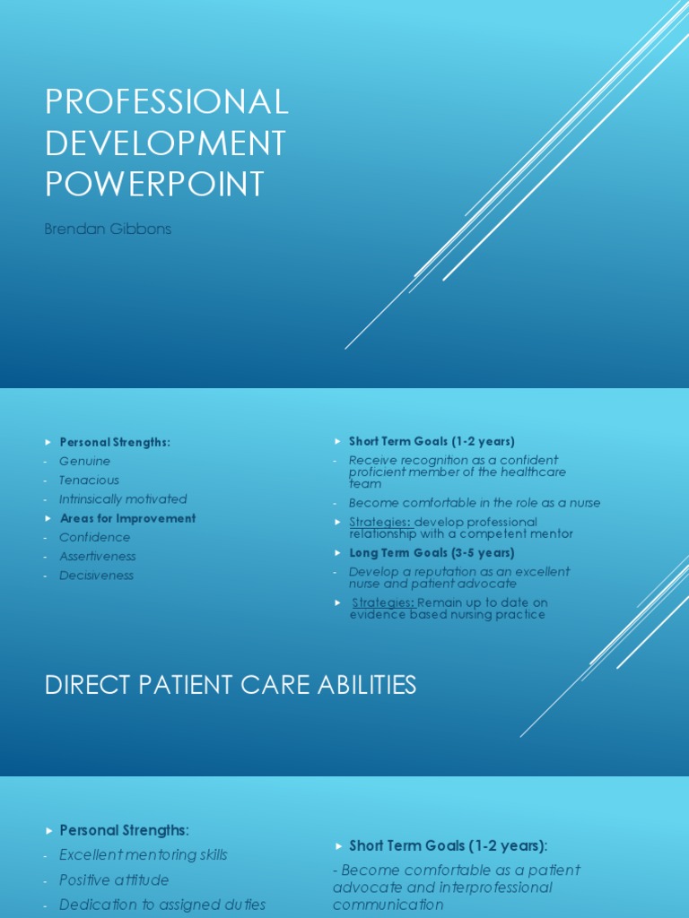 Nursing Career Development Plan | PDF | Nursing | Health Care