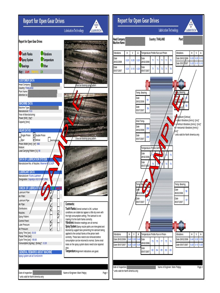 Sample Gear Inspection | PDF