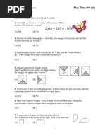 Math Kangaroo Practice Problems (Grades 1-8) | PDF | Geometry ...
