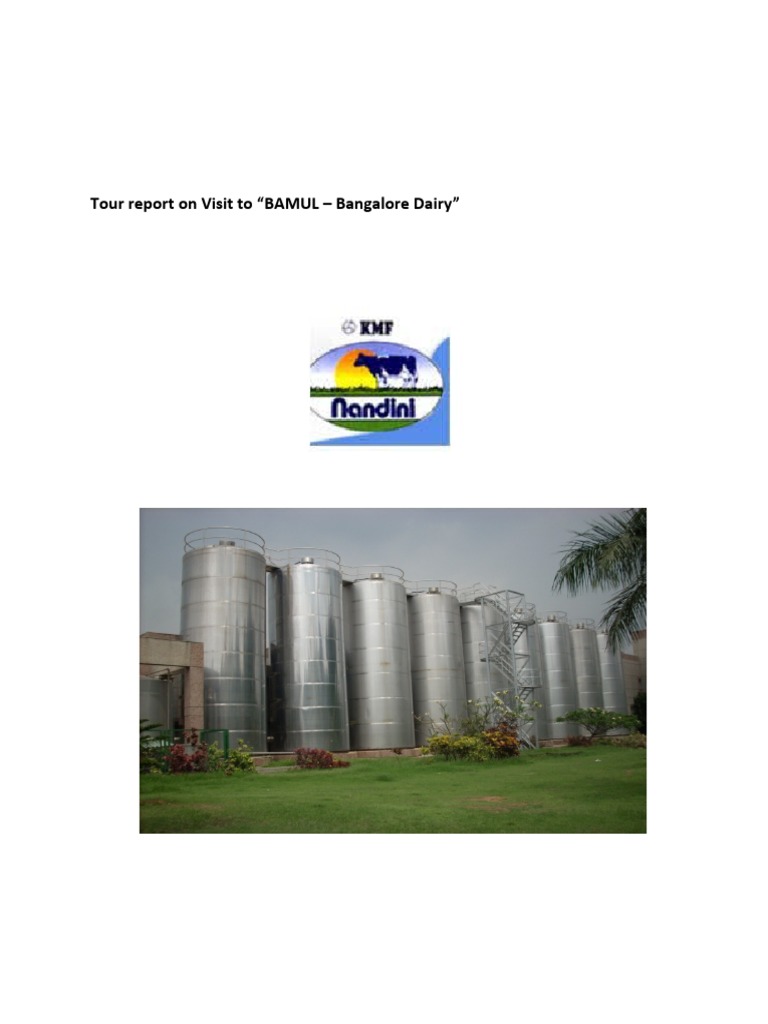 BAMUL: Insights from Bangalore Dairy Visit | PDF | Cattle | Milk