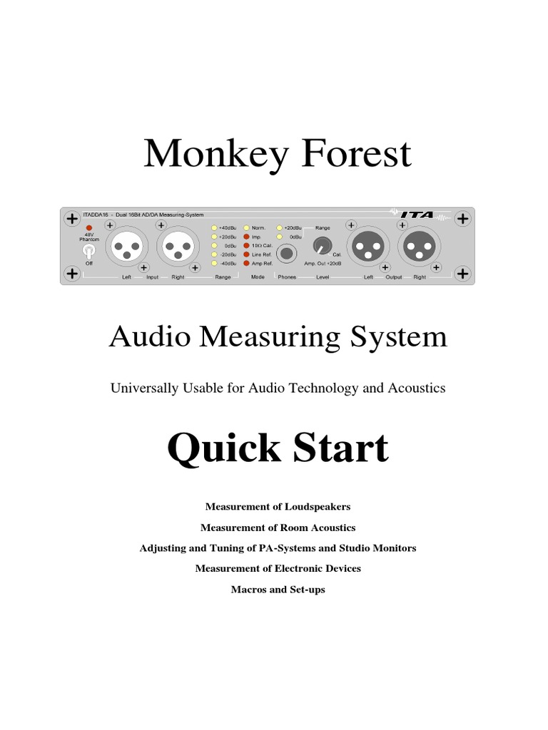 Monkey Forest - Audio Measuring System | PDF | Amplifier | Microphone