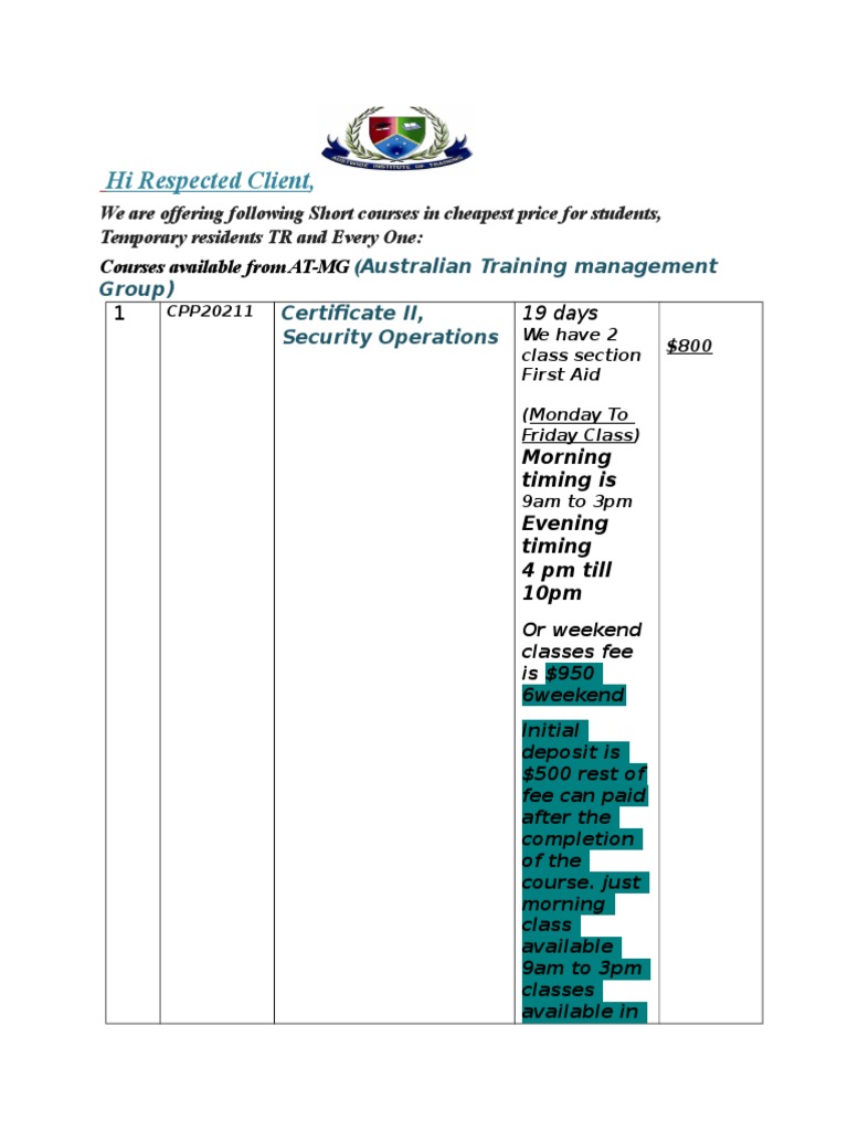 Affordable Cert IV in Training & Assessment | PDF | Career & Growth
